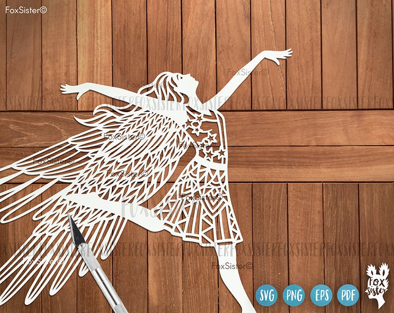 Angel Svg for Cricut and Silhouette Christmas Svg Files | Etsy