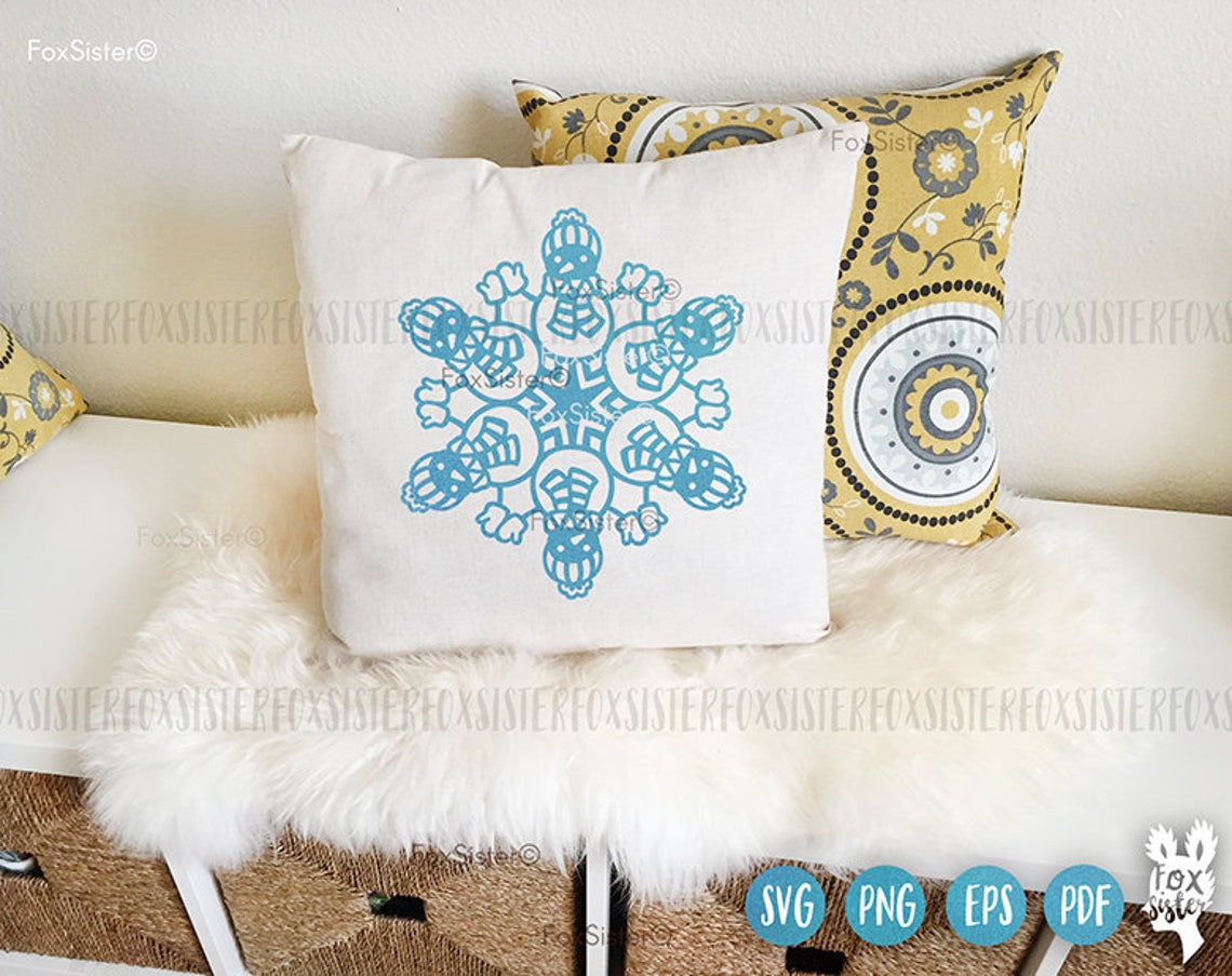 Snowflakes Svg Bundle Christmas Svg Files Snowman Svg - Etsy