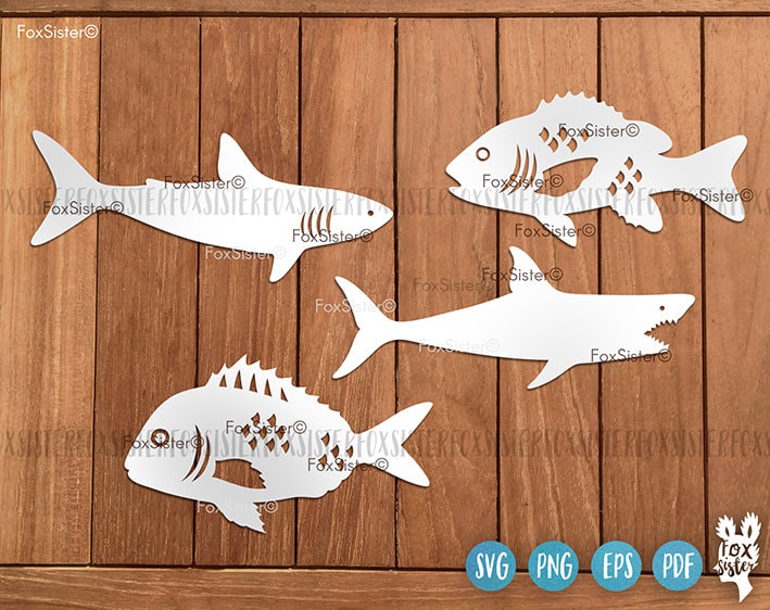 Fish Big Svg Bundle Gold Fish Clipart Template Whale Svg | Etsy