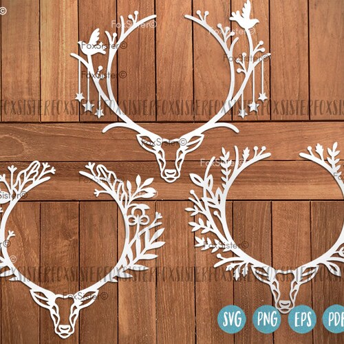 Reindeer Svg Bundle Christmas Deer Svg Deer Svg Cut File | Etsy