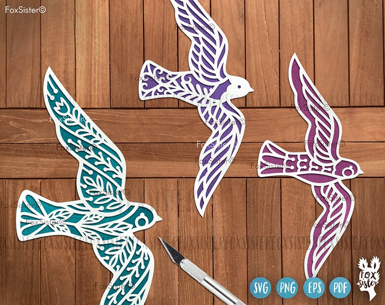 Bird Svg for Cricut and Silhouette Birds Svg Foxsister - Etsy