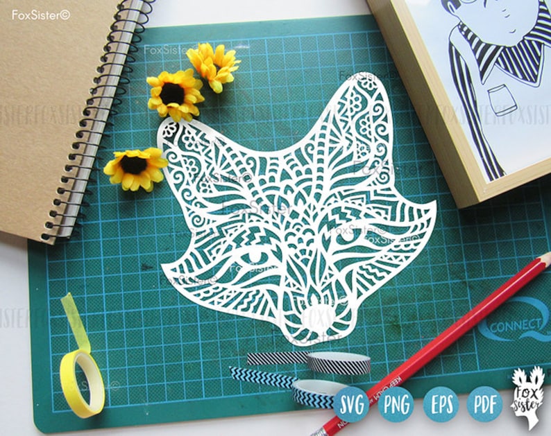 Fox Svg Cut File Foxes Svg Animal Svg Mandala Svg Boho - Etsy