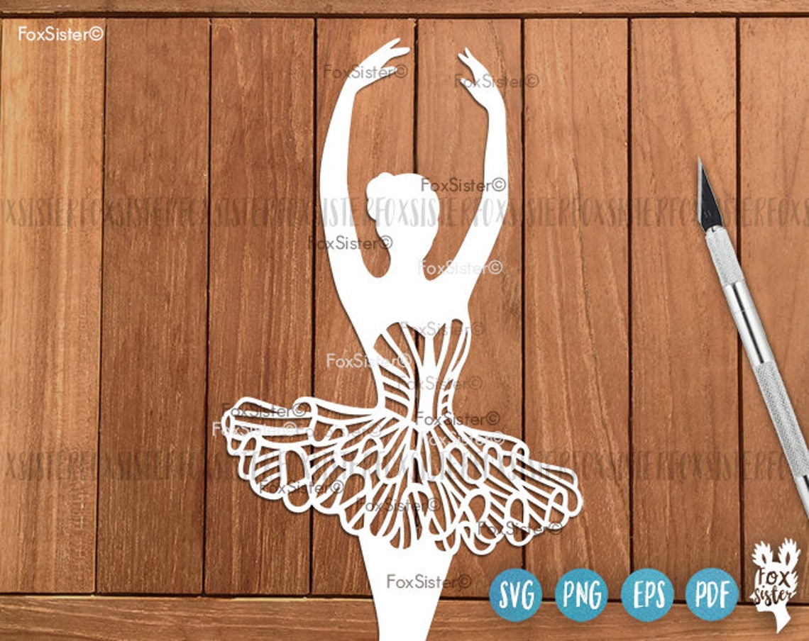 Ballerina Svg Ballet Svg Cut File 3 Papercut Templates Set | Etsy