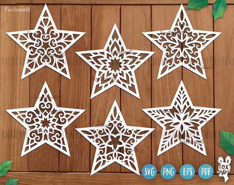 Stars Svg Bundle SET 13 for Cricut and Silhouette Christmas | Etsy