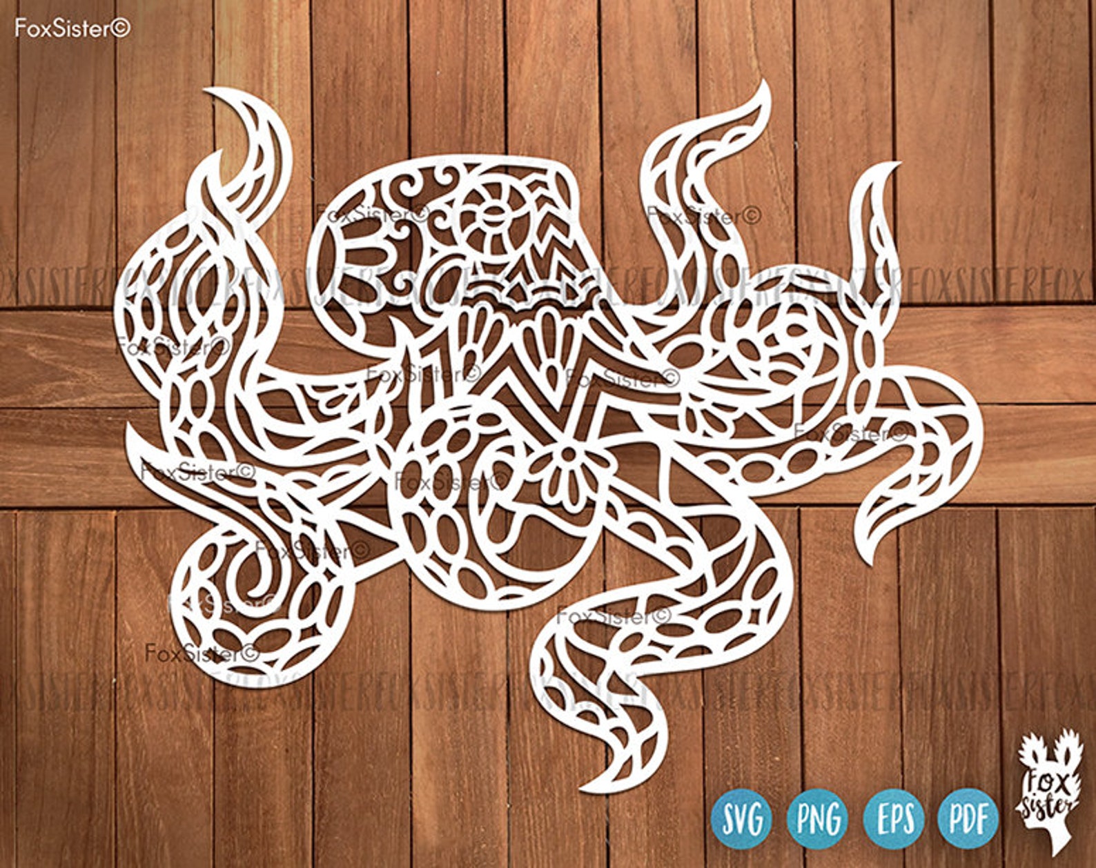 Octopus Svg for Cricut and Silhouette, Svg Files, Octopus Cutting File ...