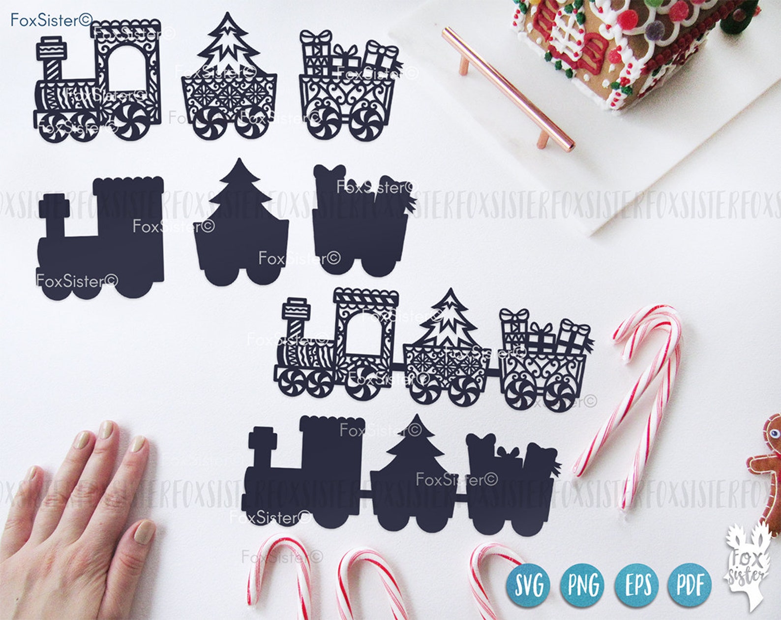 Train Set Svg Bundle, Christmas Toy Svg, Christmas Tree Ornament Svg ...