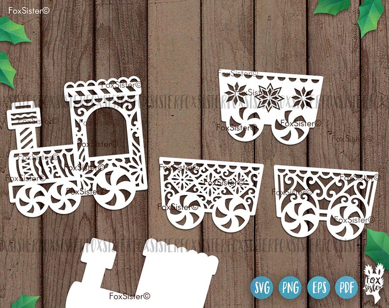 Christmas Train Set Svg Bundle, Christmas Toy Svg, Christmas Tree ...