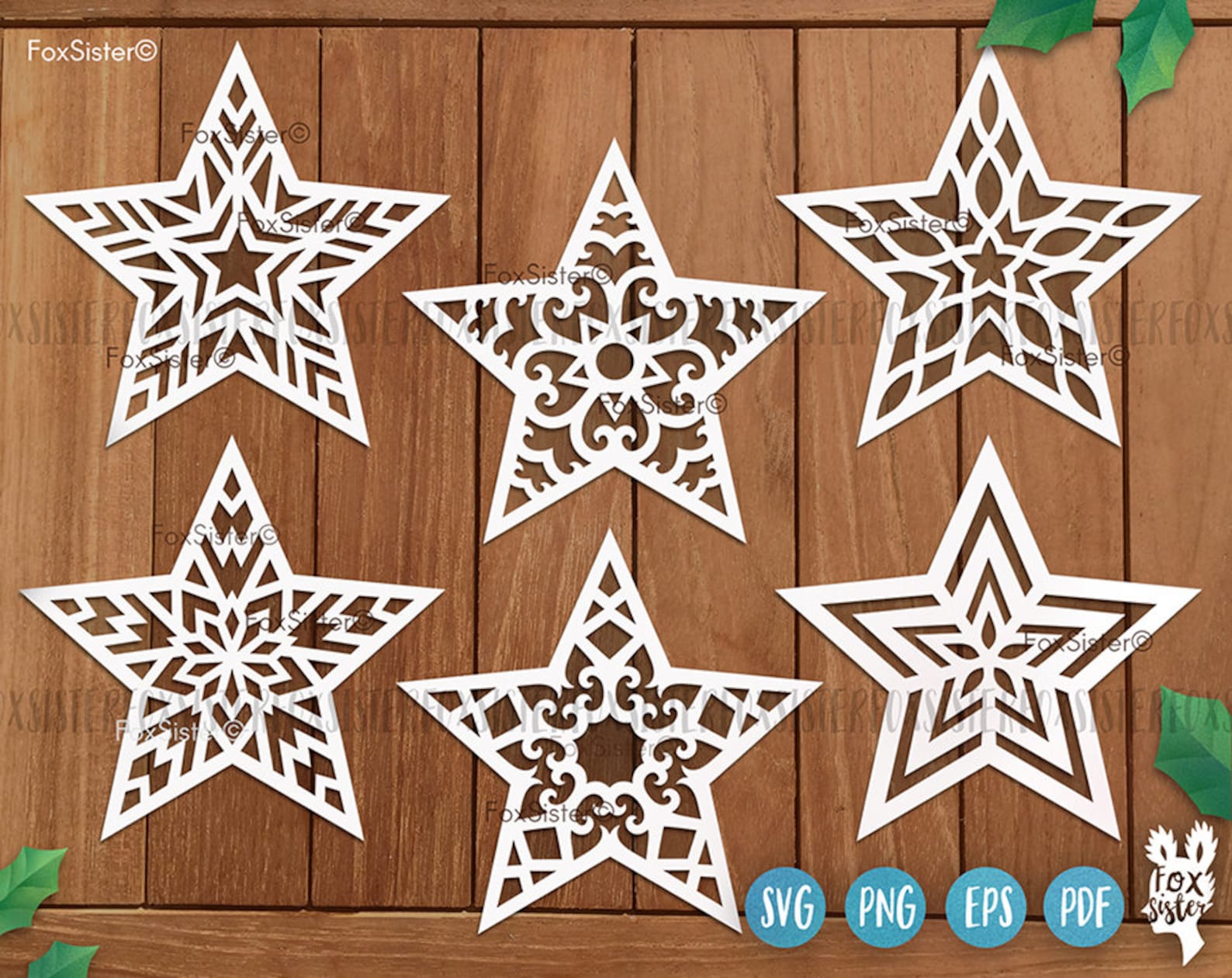 Stars Svg Bundle SET 11 for Cricut and Silhouette Christmas - Etsy