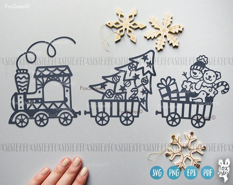 Train Set Svg Bundle, Christmas Toy Svg, Christmas Tree Svg, Cute ...