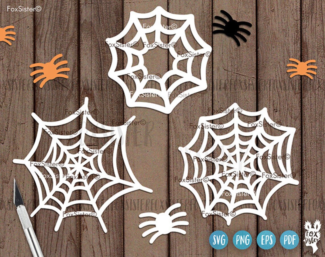 Spiderweb Svg Bundle Spiderweb Cut File Halloween Svg | Etsy