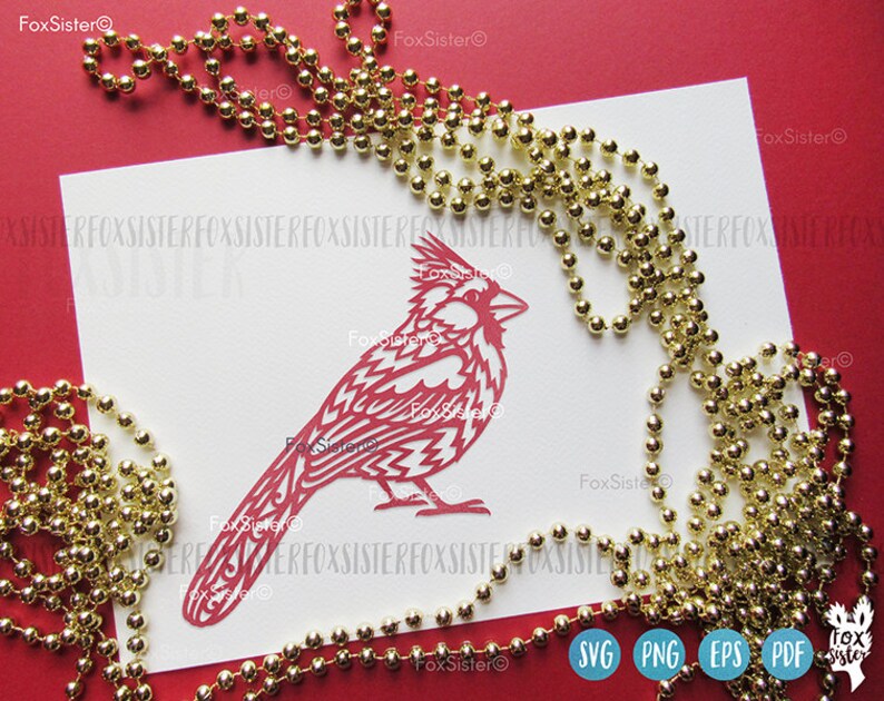 Cardinal Bird Svg Cut File Cardinal Vector Silhouette | Etsy