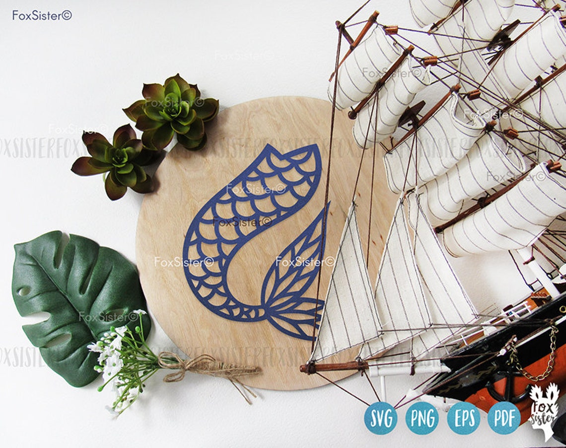 Mermaid tail svg for Cricut and Silhouette Mermaid svg | Etsy