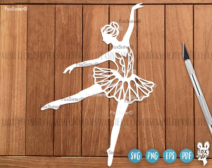 Ballerina Svg Ballet Svg Cut File 3 Papercut Templates Set | Etsy