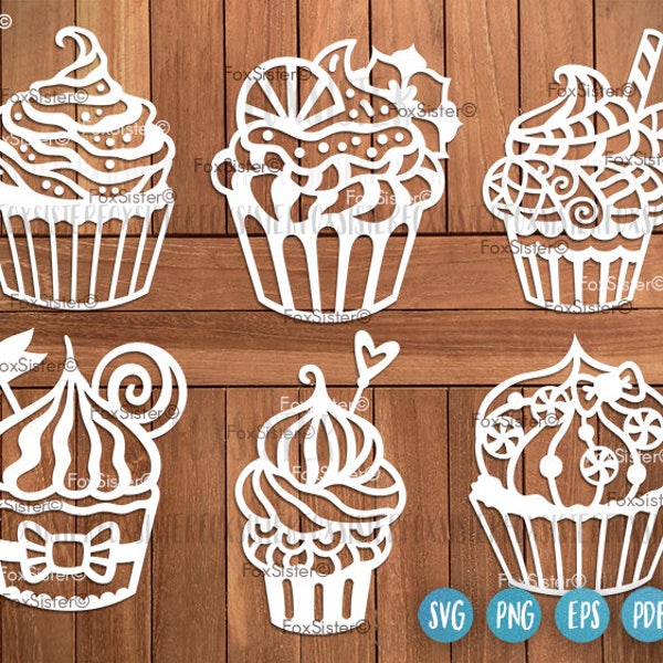 Cupcake Svg - Etsy