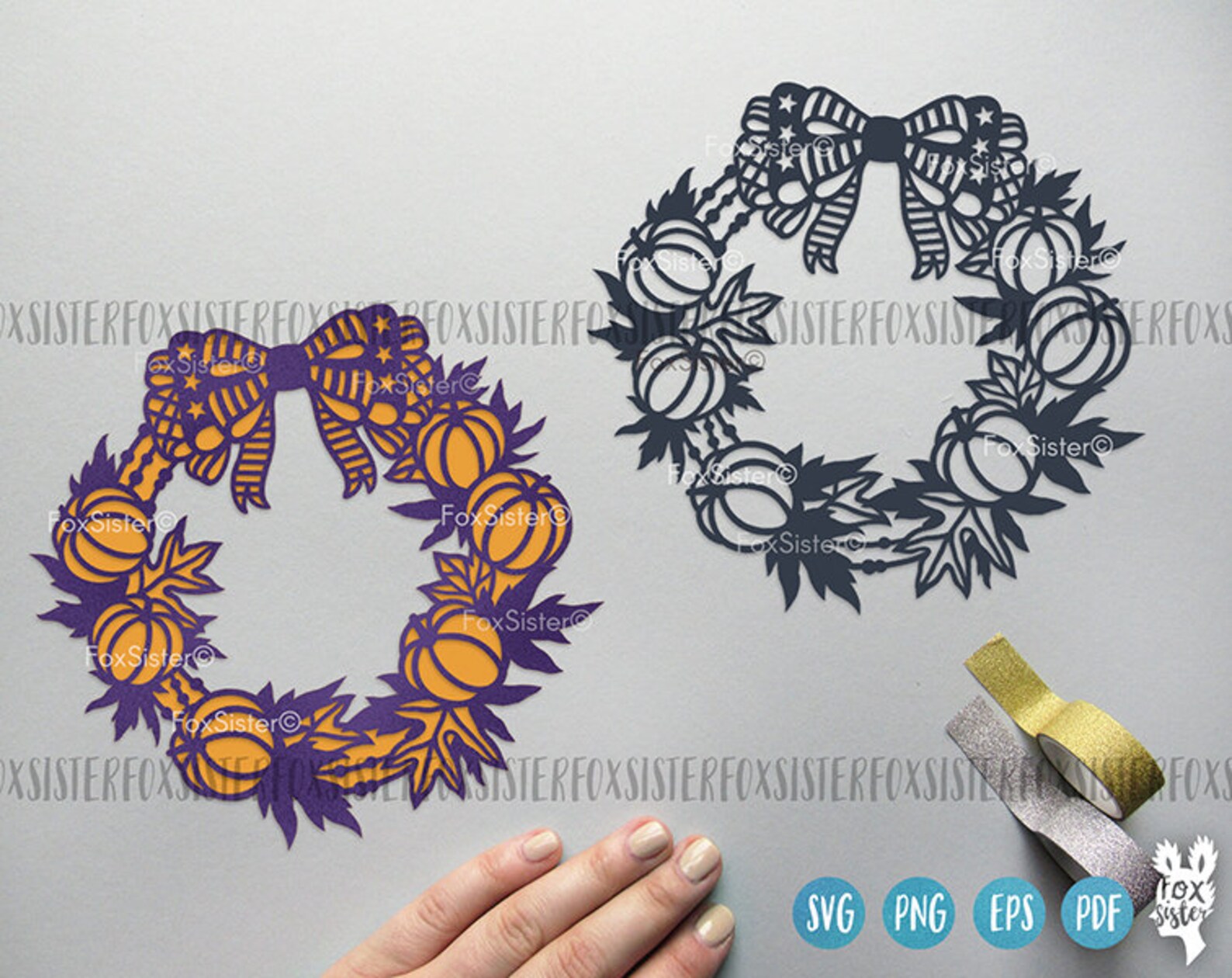 Happy Fall Wreath Svg Fall Svg Thanksgiving Svg Pumpkin - Etsy