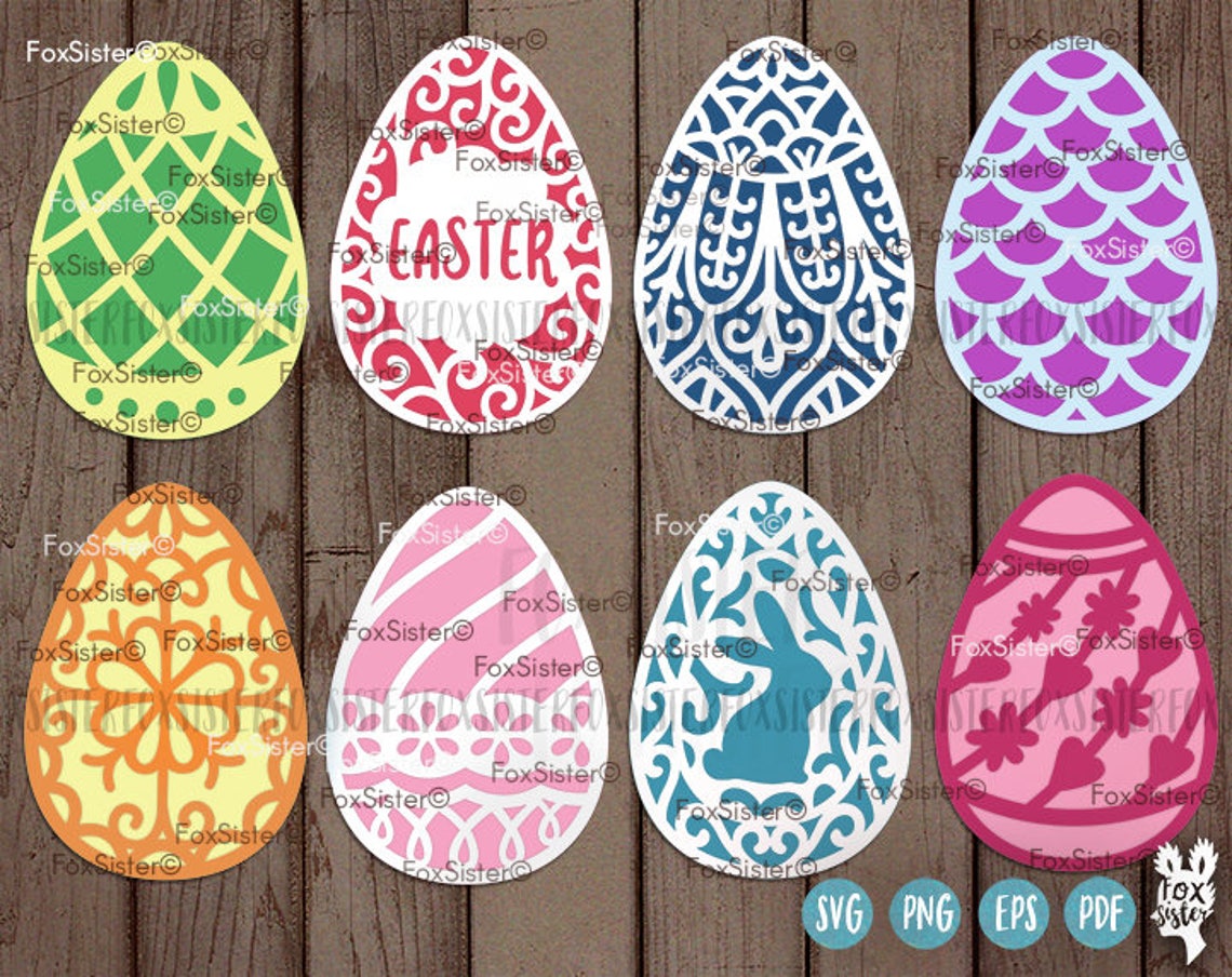 Ostereier SVG SET 1 Vorlage Osterei Ostern geschnitten Datei - Etsy.de