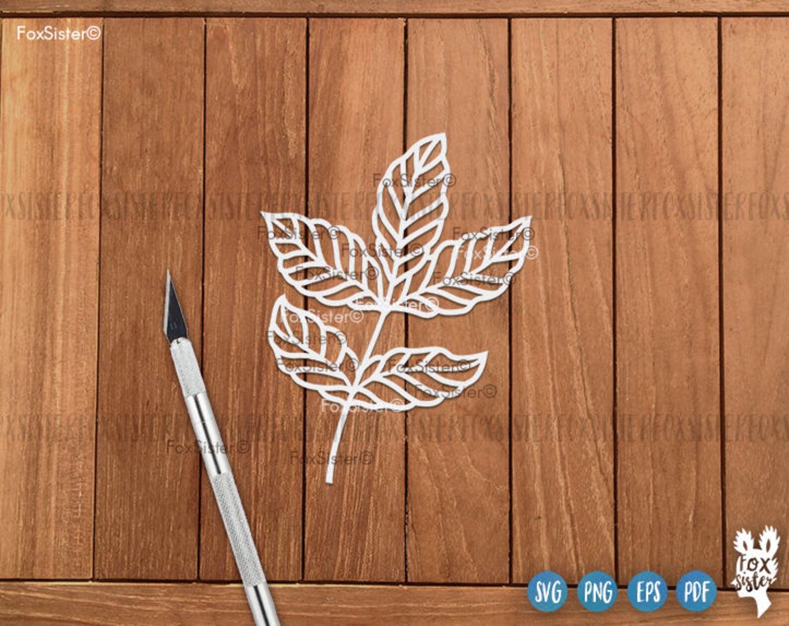 Tree Branch Svg, Leaf Svg File, 8 Designs SET 2, Leaves Cutting Svg ...