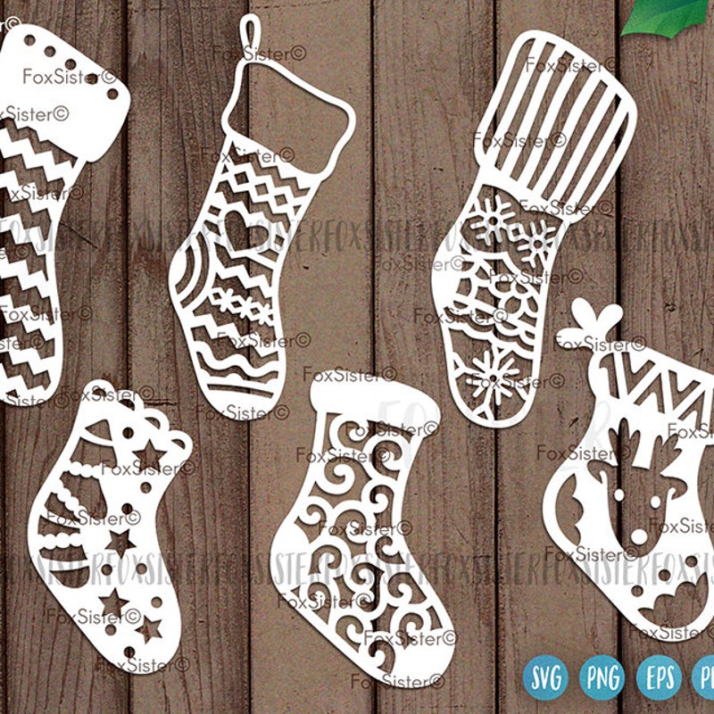 Stocking Svg - Etsy