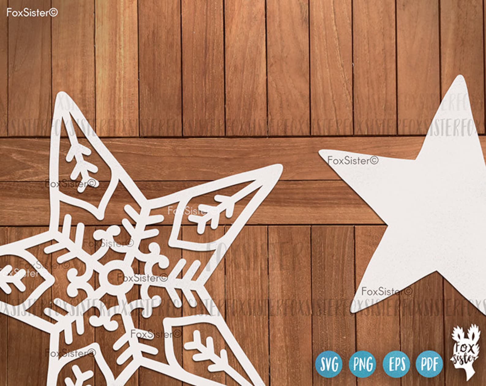 Christmas Stars Svg Design Bundle, Star Svg Files, Christmas Svg Files ...