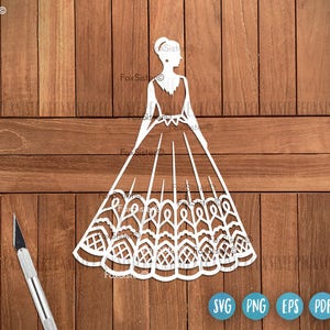 Bride Svg Bundle Set 1 Svg Template, Princess Svg, Bride Cut File ...