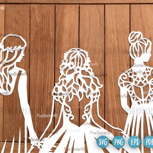 Bride Svg, Brides Svg, Svg Bundle, Set 2, Princess Svg, Bride Cut File ...