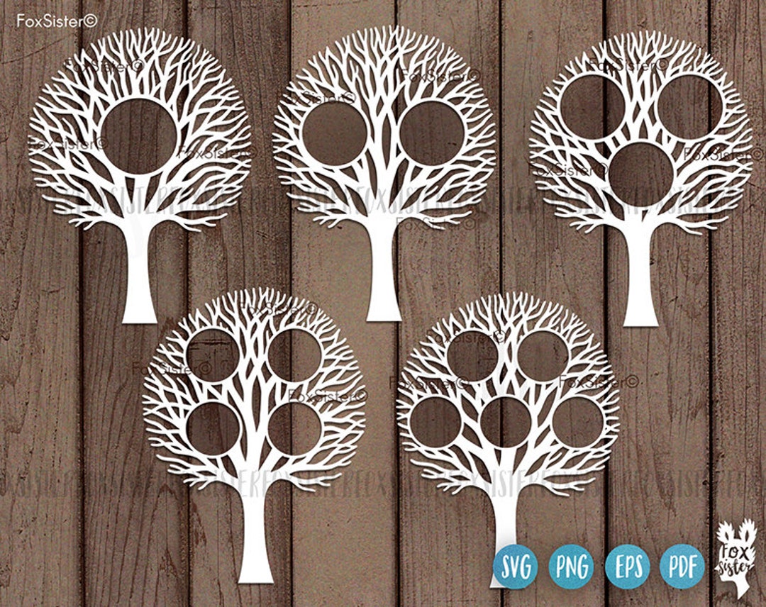 Family Tree Svg Bundle for Cricut and Silhouette, Family Svg, Foxsister ...