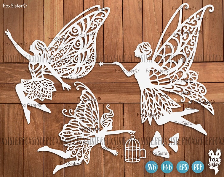 Fairy Svg Bundle for Cricut and Silhouette, Fairy Clipart, Fairy Door ...