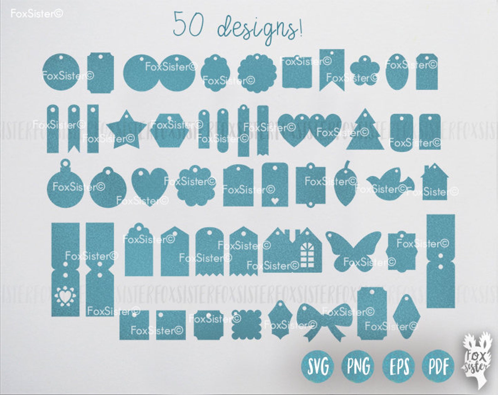 50 Svg Gift Tags Svg Labels Gift Tag Cut File Bundle - Etsy UK
