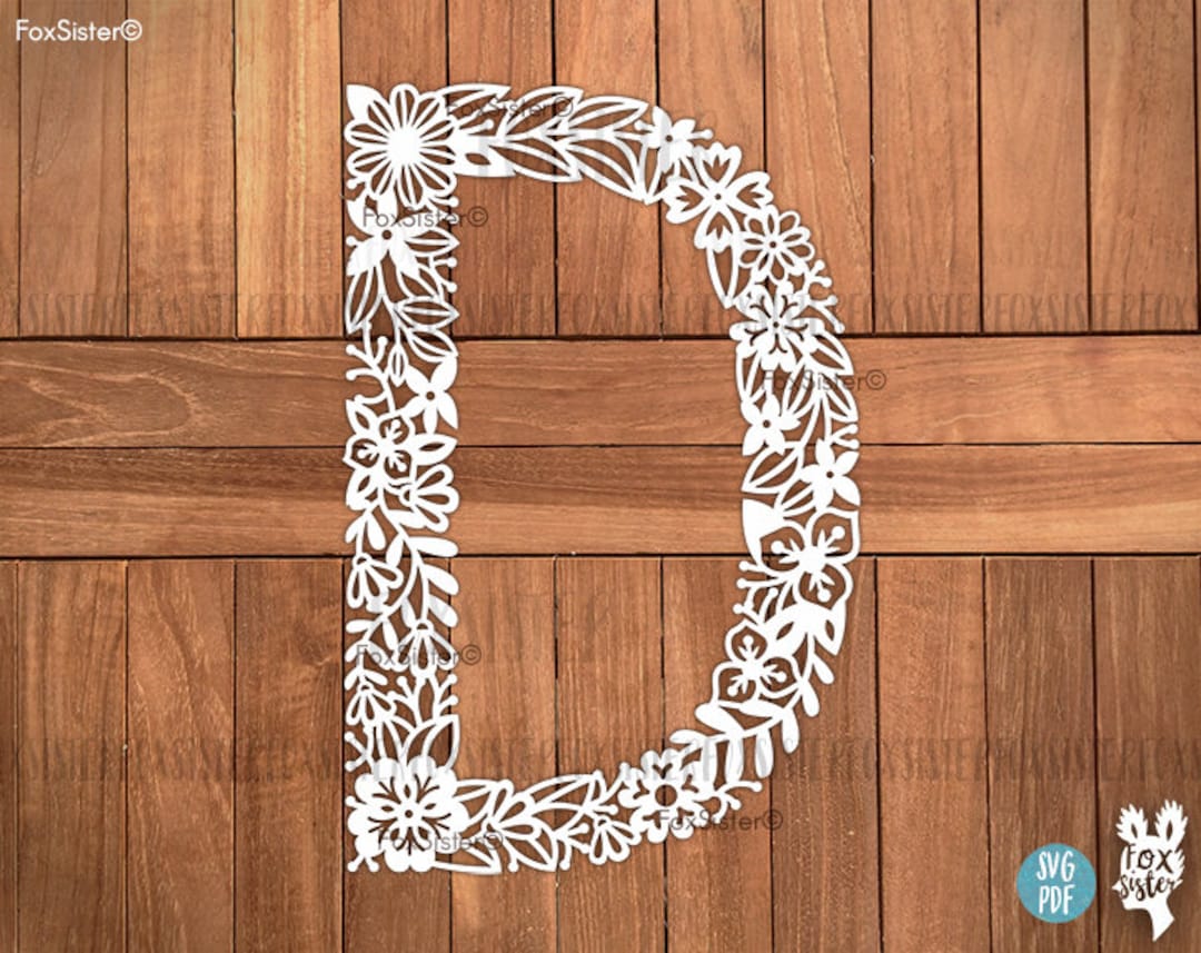 Letter D Svg Cut File, Alphabet Svg, for Cricut, Silhouette, Home Decor ...