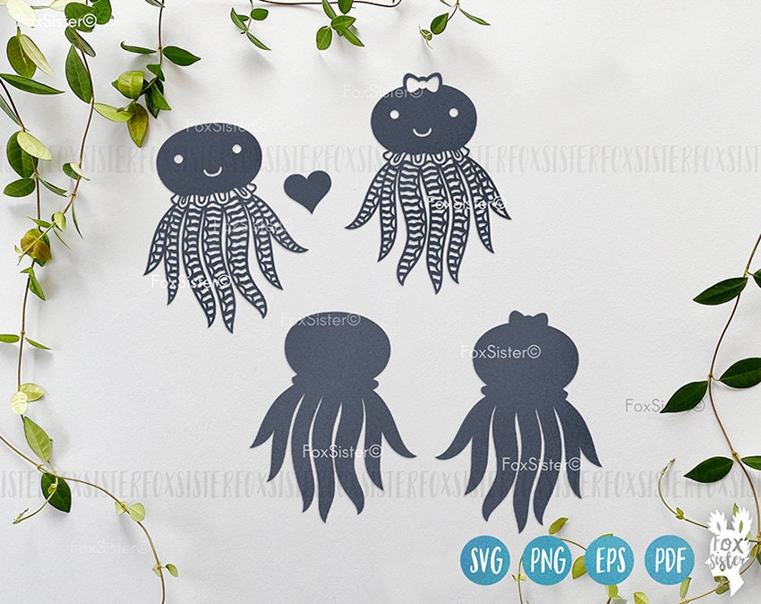 Cute Octopus Svg for Cricut and Silhouette Svg Files Octopus | Etsy UK