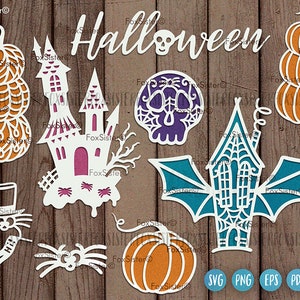Halloween Svg Bundle, Halloween Vector Clipart, Haunted Castle Svg ...