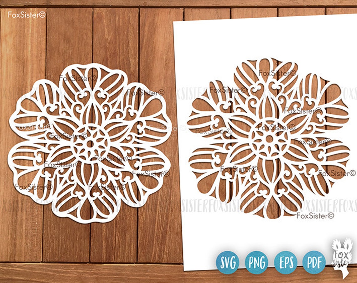 Big Flower Svg, Flower Svg Cut File, Cut in Flower Svg, Flower Vector ...