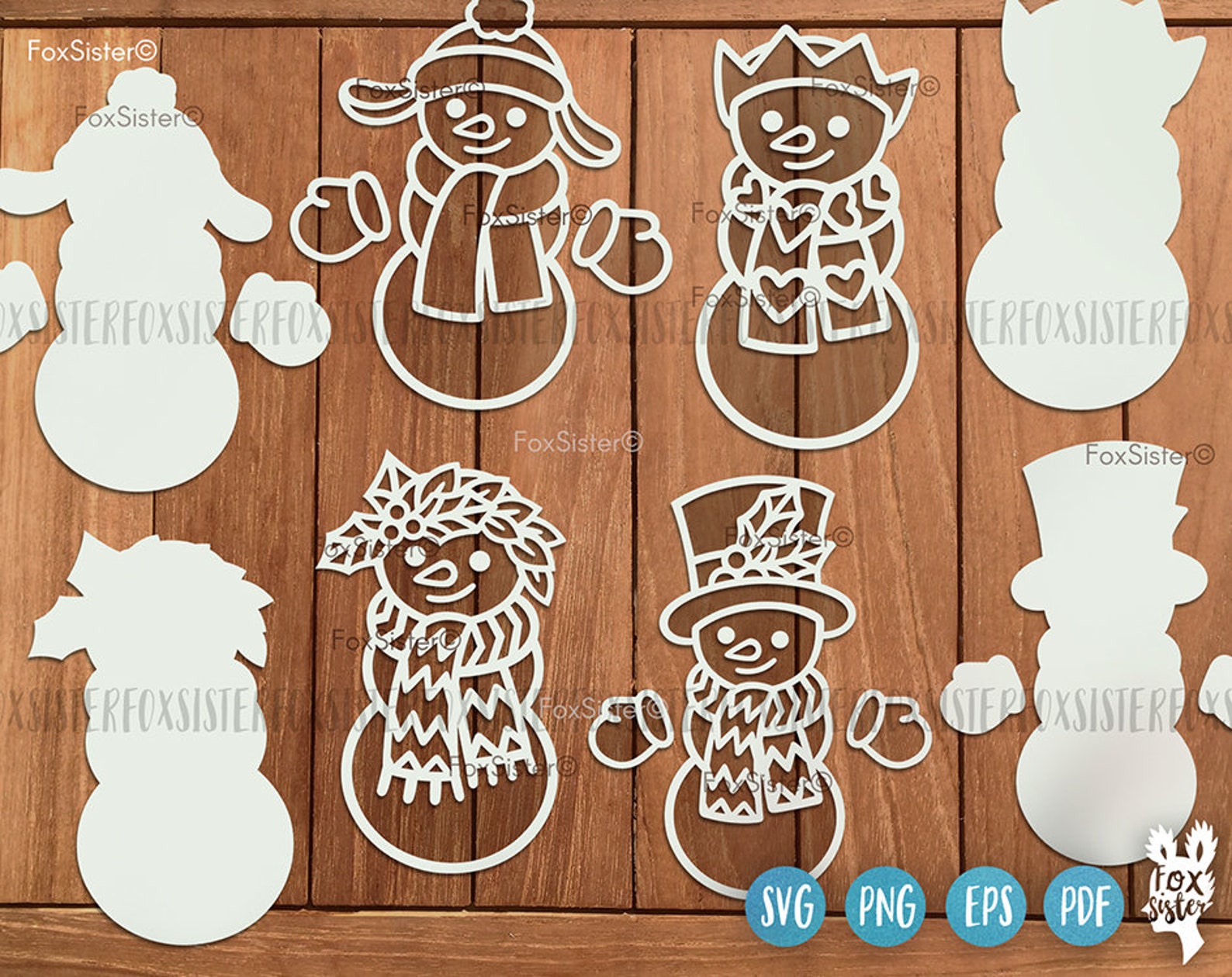 Snowmen Svg Bundle for Cricut and Silhouette Snowman Vector - Etsy