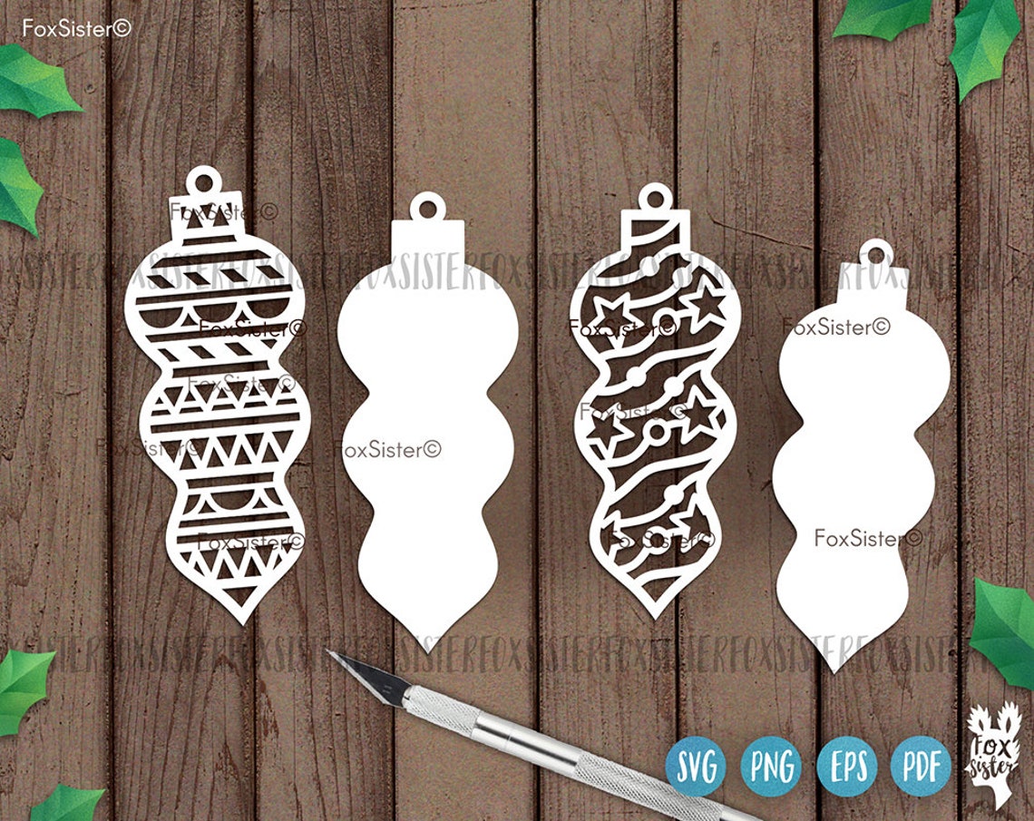 Christmas Bauble Svg Bundle Designs for Cricut and Silhouette - Etsy