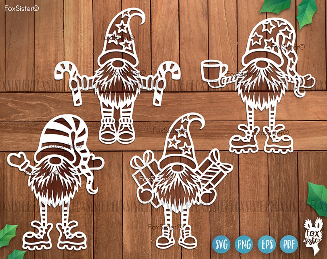 Gnome Svg Bundle for Cricut and Silhouette Gnome Svg Files - Etsy