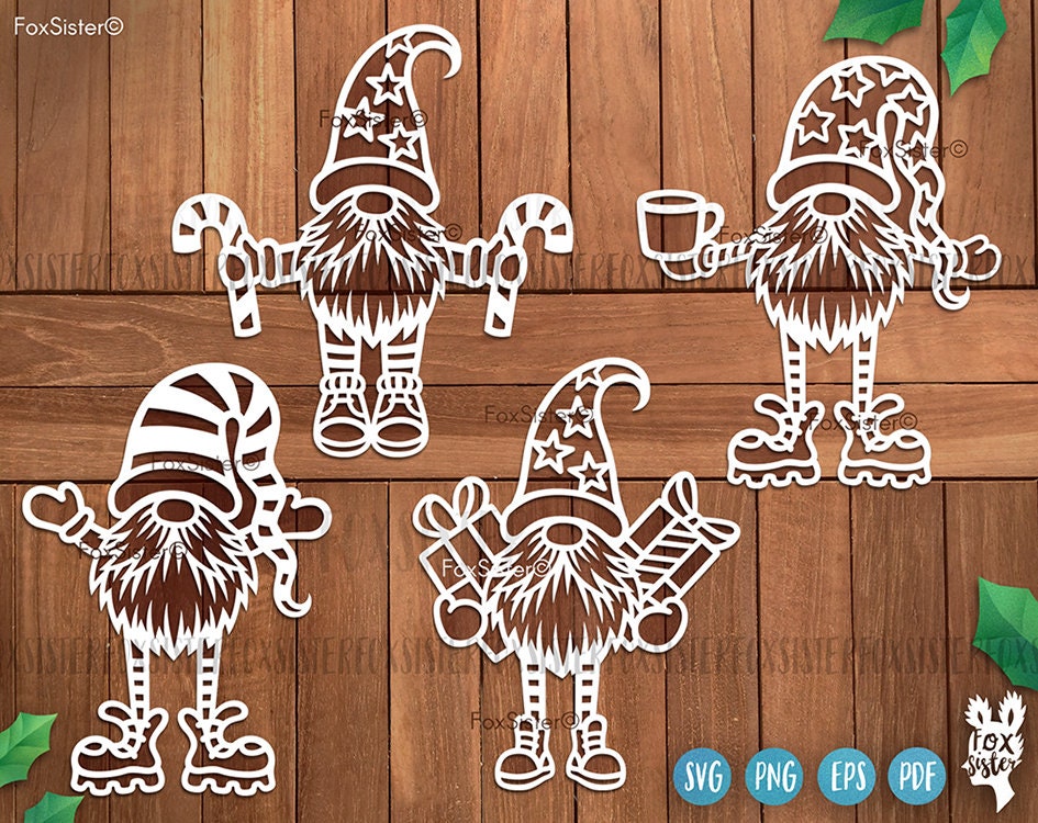 Gnome Svg Bundle for Cricut and Silhouette Gnome Svg Files - Etsy