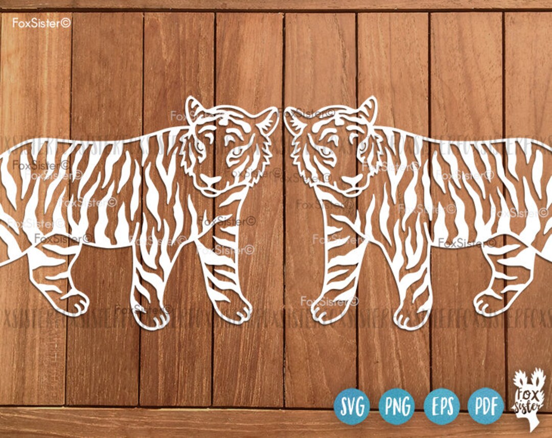 Kind Tiger Svg Cut File, Cute Tiger Svg Template, Animals Svg, Cricut ...