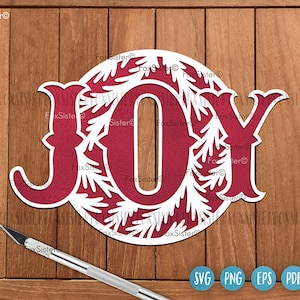 Christmas Joy Svg Design, Joy Svg Christmas Svg Files, Joy Cut File ...