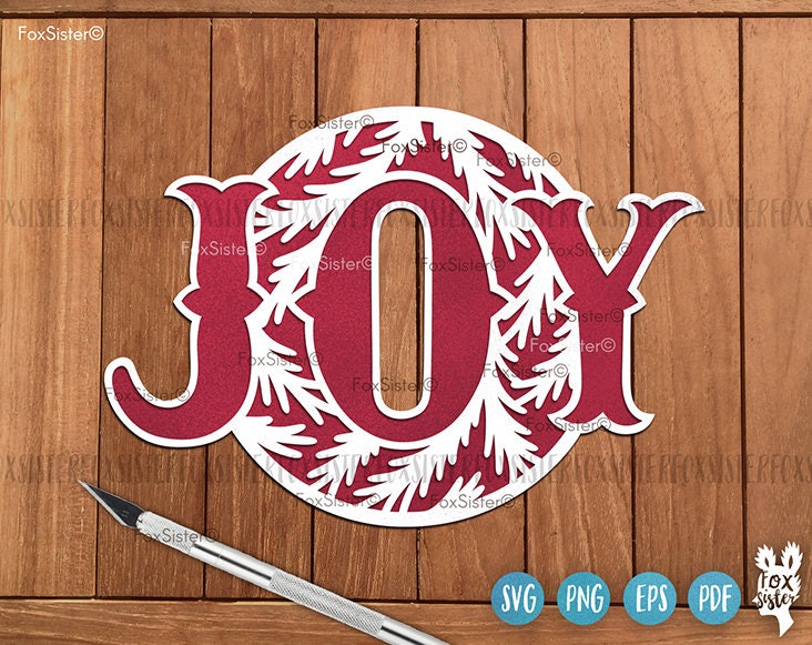 Christmas Joy Svg Design Joy Svg Christmas Svg Files Joy Cut | Etsy