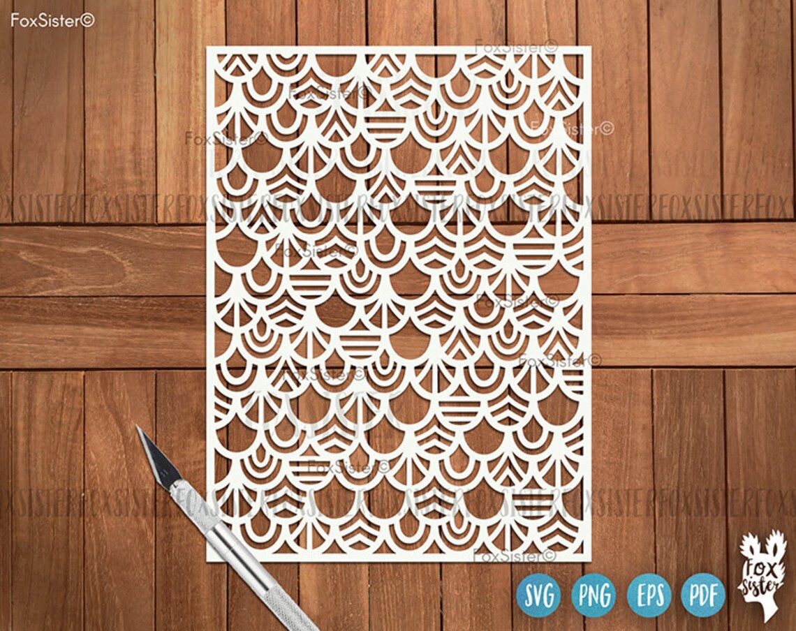 Mermaid Scales Svg, Mermaid Svg, Mermaid Pattern Svg, Mermaid Cutting ...