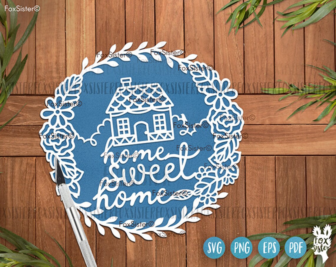 Home Svg Template Home Sweet Home Svg Cute House Svg Home - Etsy