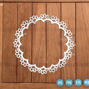 Round Frames Svg Cut File, Monogram Frame Svg, Wreath Svg, Blank Frame ...