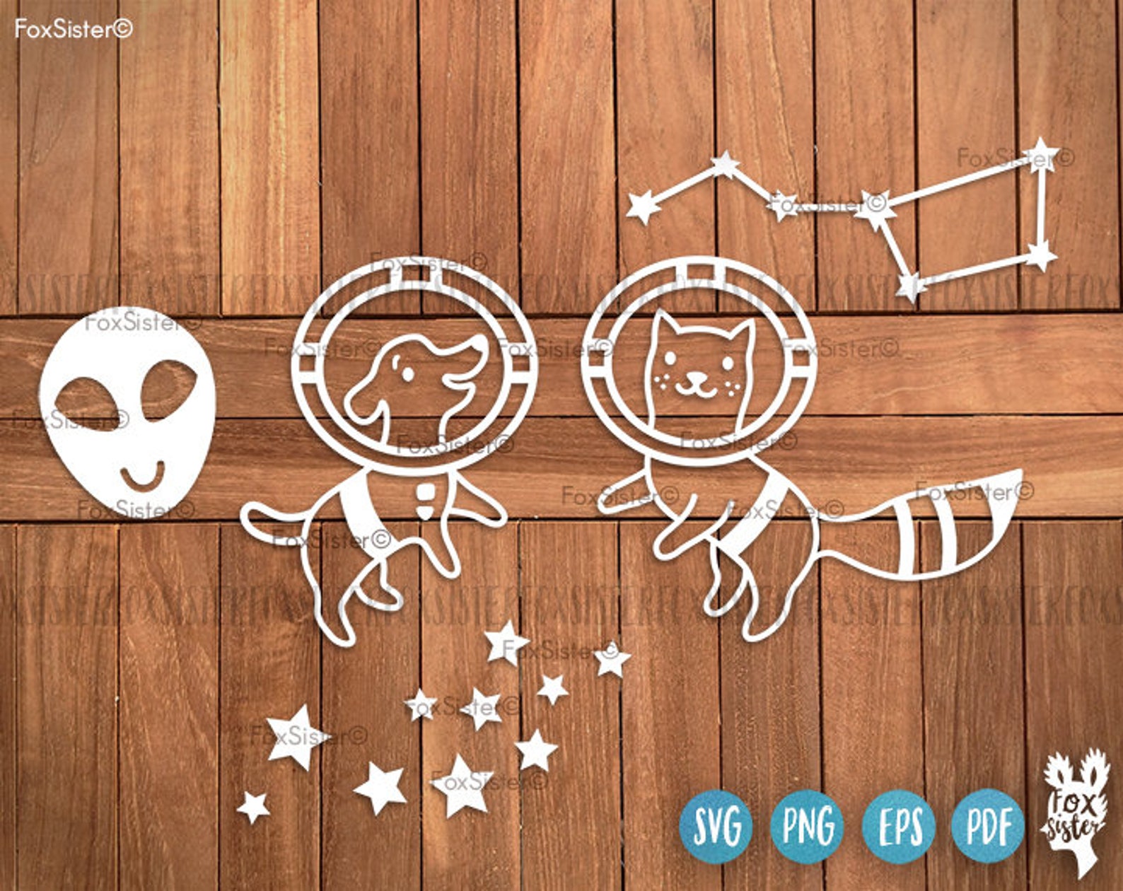 27 Space Templates SVG Bundle! Astronaut Svg, Rocket Svg, Planets Svg ...