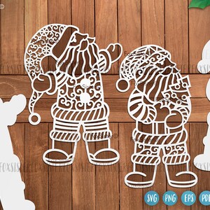 Santa Svg Bundle for Cricut and Silhouette, Christmas Svg Bundle, Santa ...