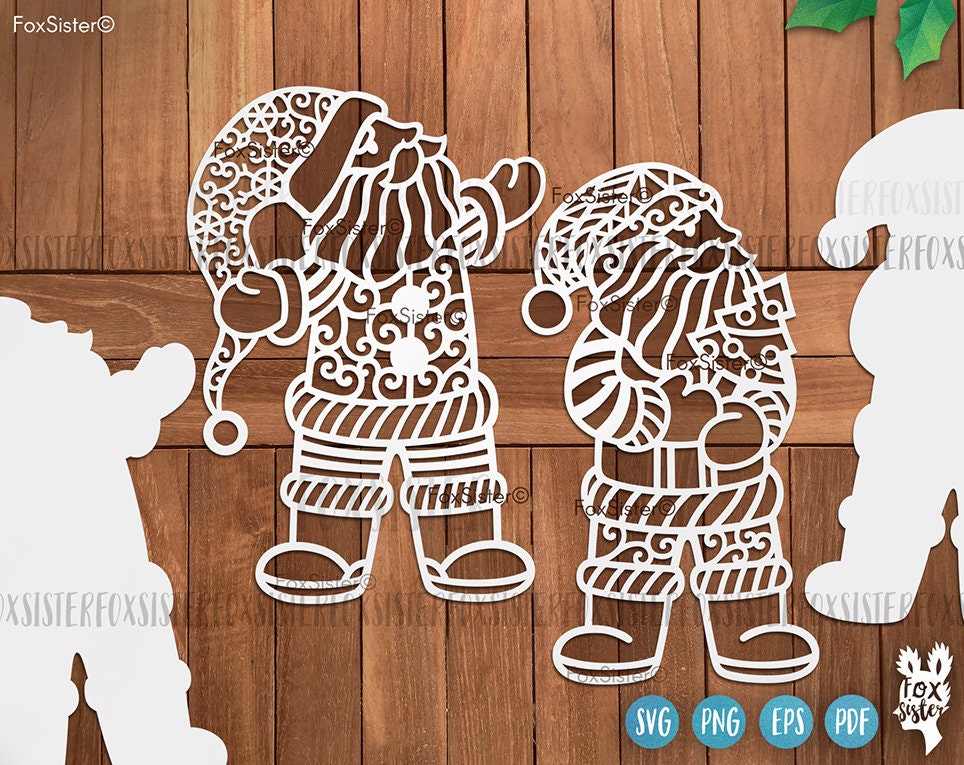 Santa Svg Bundle for Cricut and Silhouette Christmas Svg | Etsy