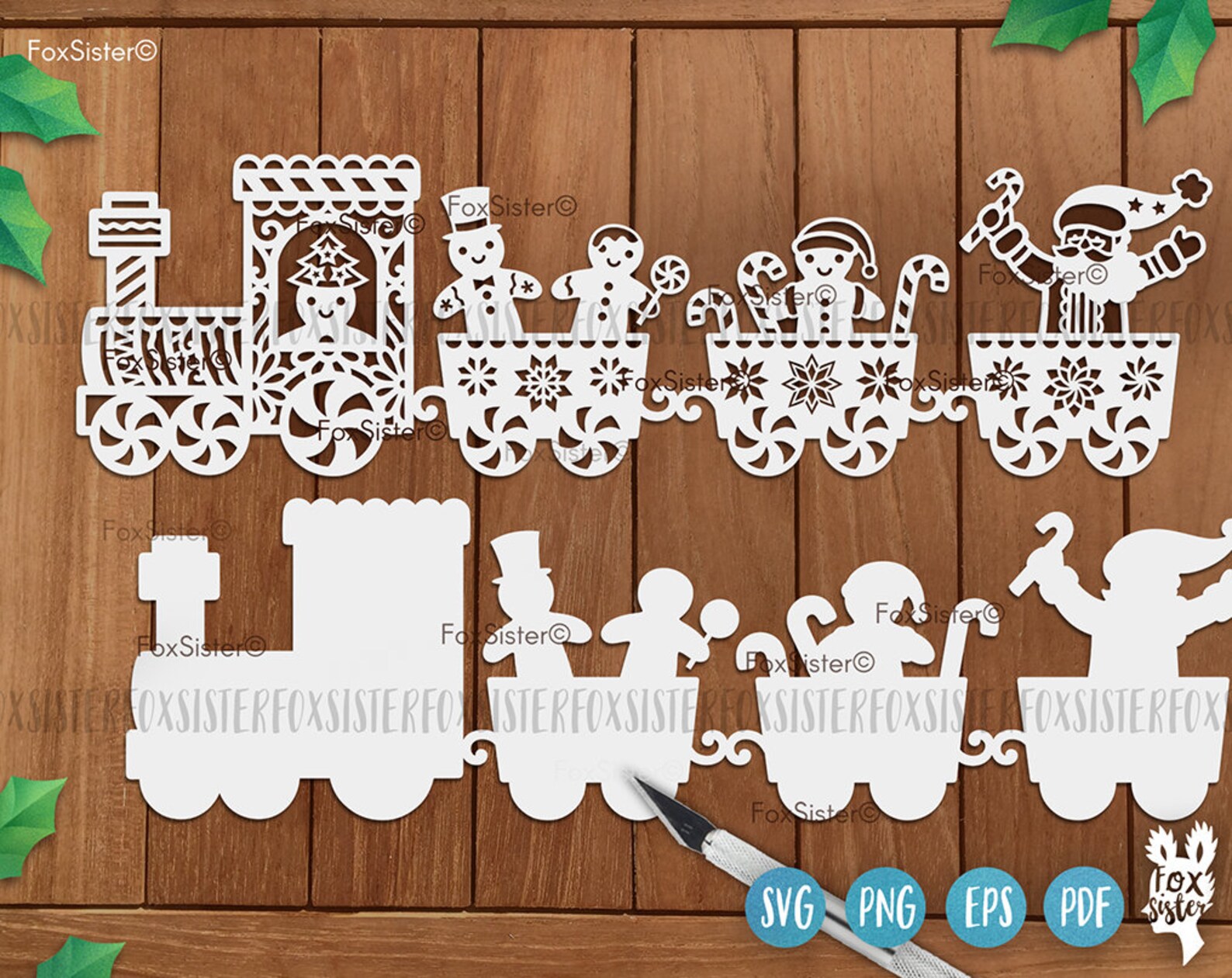 Train Set Svg Bundle Christmas Toy Svg Christmas Tree - Etsy