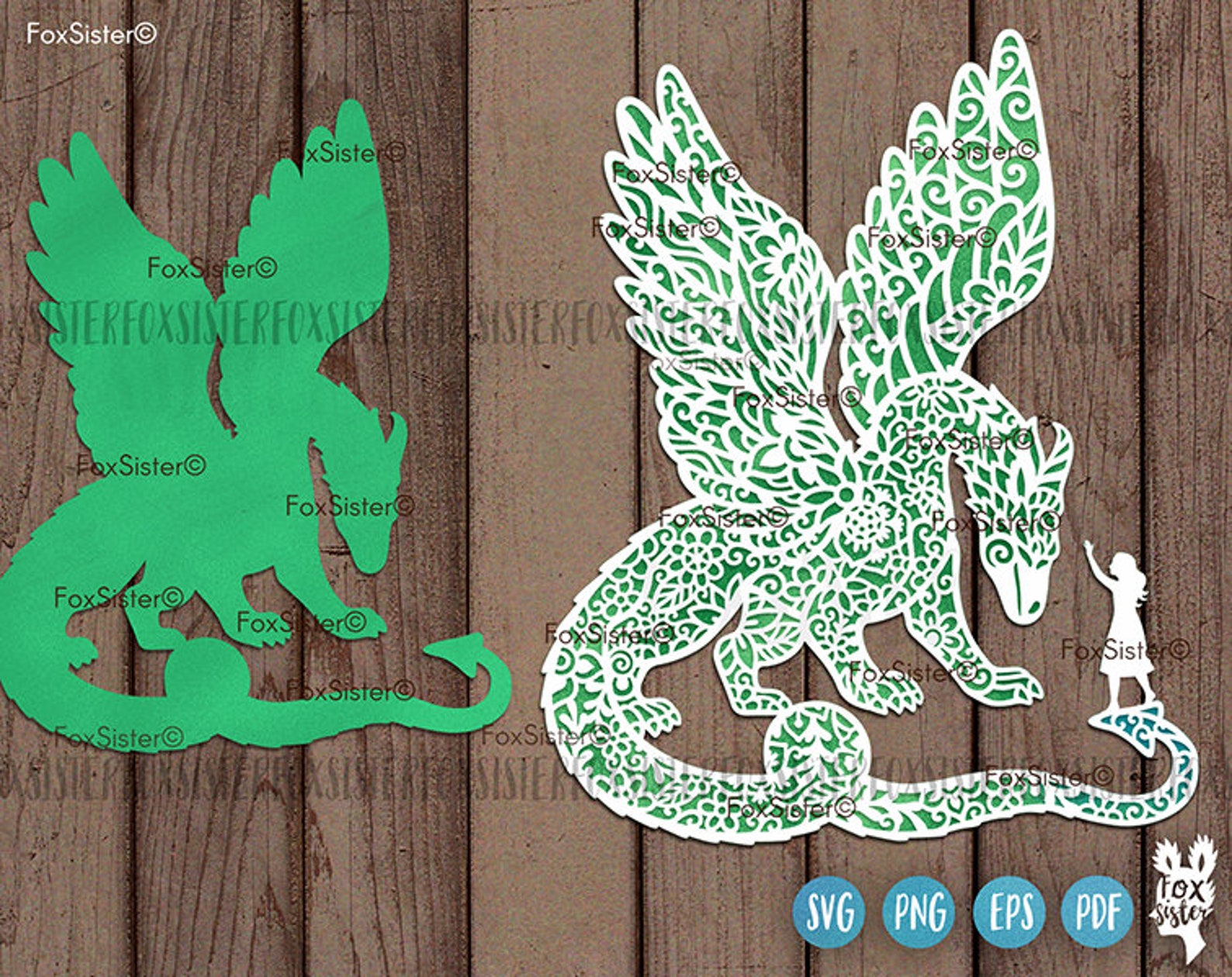 Dragon and Girl Svg Dragon Svg Files Fairy Tale Monster Svg - Etsy