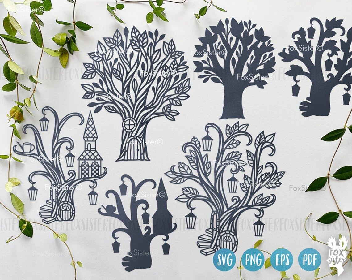 Tree Houses Svg Fairy Tale Svg Bundle for Cricut and - Etsy UK