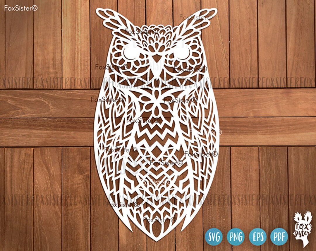 Owl Svg Cutting File for Cricut and Silhouette, Owl Cut File, Bird Svg ...