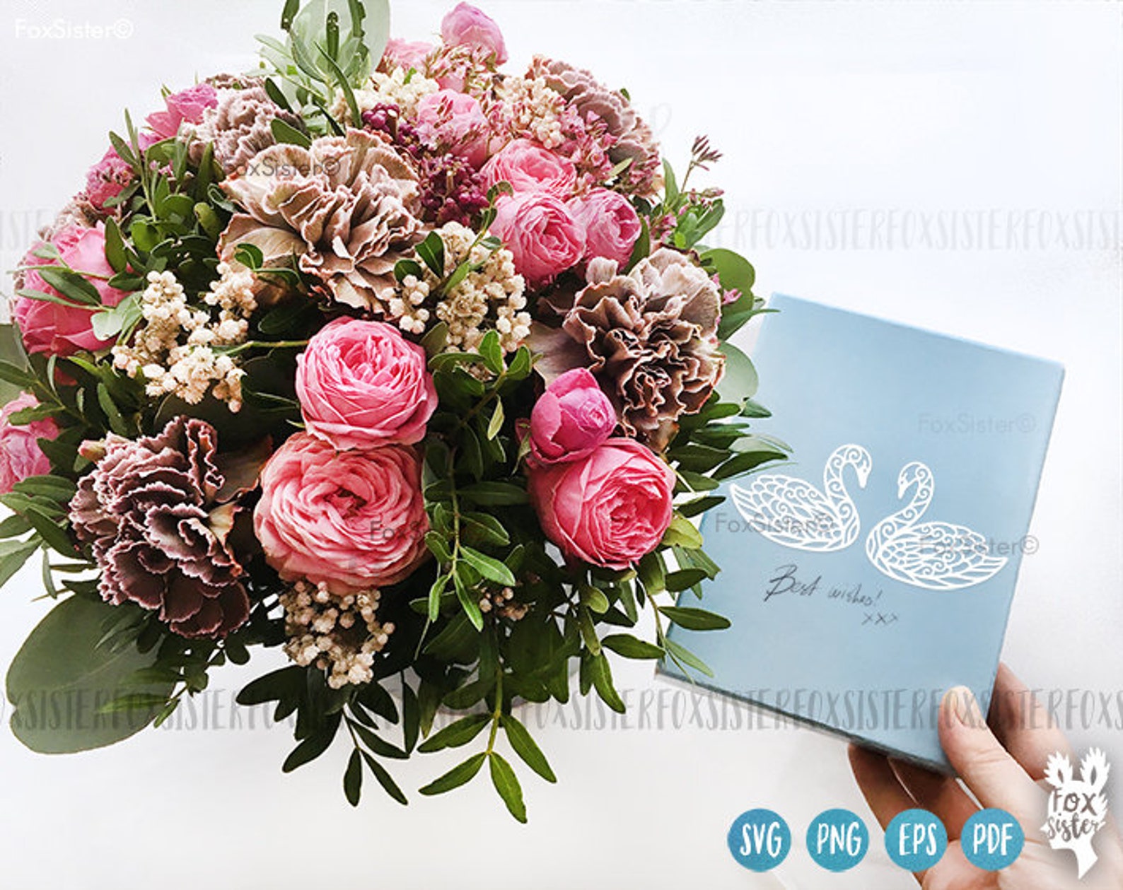 Swans Svg Vector Cut File Clipart, Swan Cut File, Engagement Svg ...